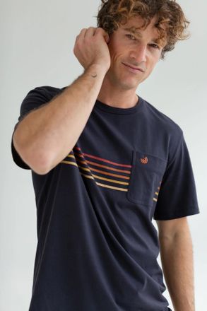 Twothirds Herren vegan T-Shirt Garryvoe Navy