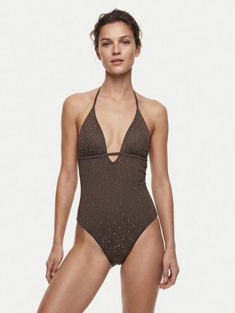 Guess Badeanzug E6GJ36 MC040 Braun