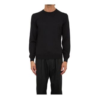 HUGO BOSS Homme, Sweatshirts et sweats &agrave; capuche, Noir, Taille: L Pull &Eacute;l&eacute;gant en Laine Noire