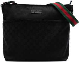 Gucci sac à bandoulière en toile GG Web (2016-2025) - Noir