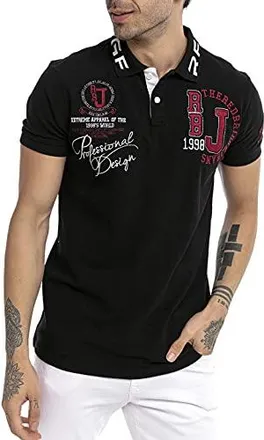 Red Bridge Redbridge Redbridge Polo Col chemise Manches 3/4 Homme, Noir (Black), FR: Medium (Taille fabricant: Medium)