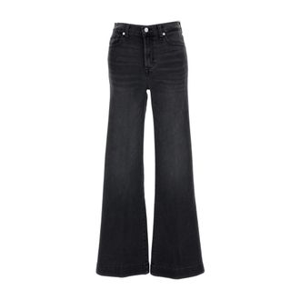 7 For All Mankind Wide Jeans - - Jeans - Damen - Schwarzk - W24