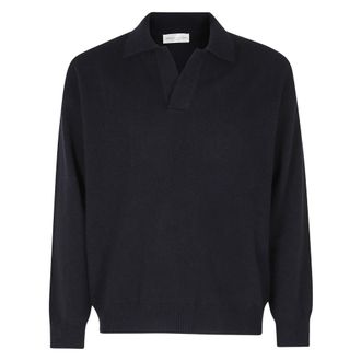 Roberto Collina Pullover mit Polokragen - - Knitwear - Herren - Blau - XL