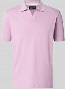 Marc O'Polo Regular Fit Poloshirt aus Baumwoll-Leinen-Mix