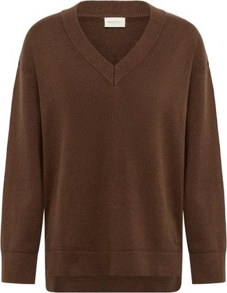 Part Two Maille col V - Femme - Pulls - Brun - Taille: 44 FR