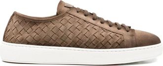 Santoni Homme, Chaussures, Brun, Taille: 41 1/2 EU Baskets