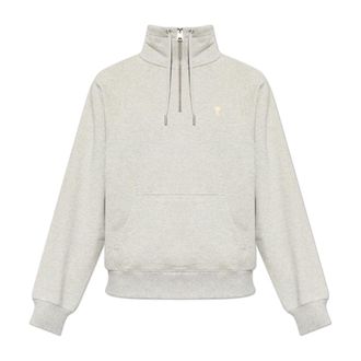 Ami Homme, Sweatshirts et sweats &agrave; capuche, Gris, Taille: XL SweaT-shirt avec logo brod&eacute;