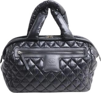 Chanel Sac &agrave; main vintage en nylon Pre-owned - Femme - Pre-owned - Noir - Taille: ONE Size