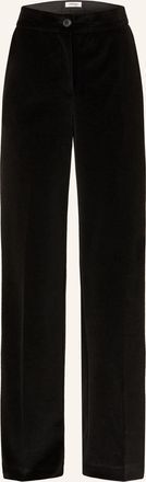 ottod'Ame Ottodame Marlenehose Alana Aus Samt schwarz