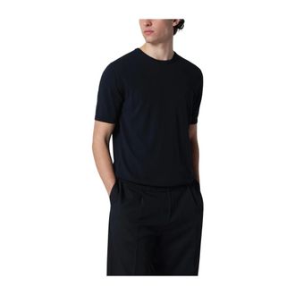Roberto Collina Homme, Tops, Bleu, Taille: L Girocollo MC