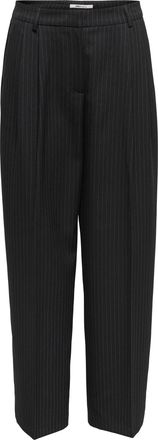 Only Damen Onlreina Hw Pleat STR Pins Pant TLR, Black, 44W x 32L