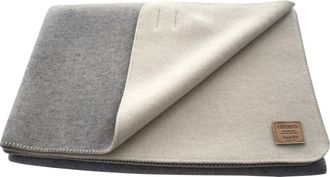 Steinbeck Wohndecke Ökolana Schurwolle grau/weiß Größe 150x200 cm