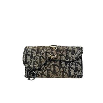 Dior Pre-owned Oblique Long Wallet - - Pre-owned - Damen - Schwarzk - ONE SIZE