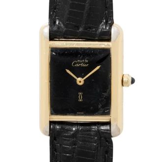 Cartier Pre-owned Vintage Watch - - Pre-owned - Damen - Schwarzk - ONE SIZE
