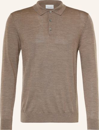 Profuomo Profuomo Strick-Poloshirt braun