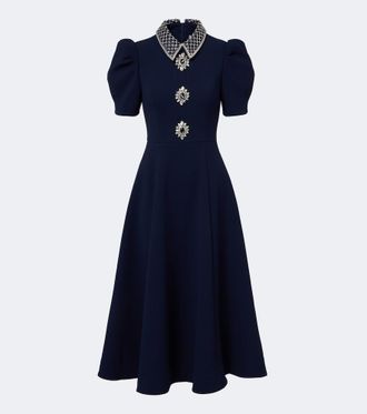 Rebecca Vallance Robe midi Crown Jewel &agrave; ornements
