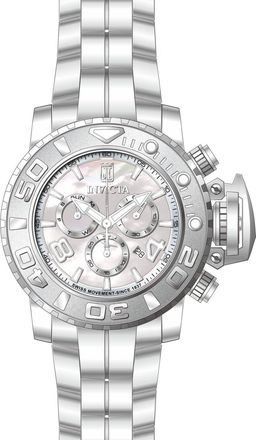 Invicta Jason Taylor 51316 Herrenuhr - Quarzwerk - Edelstahl mit Perlmutt Zifferblatt - 58 mm