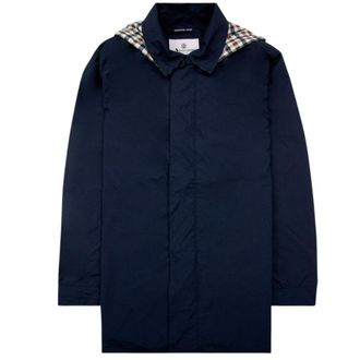 Aquascutum Active Packable Trench Jacket Navy Blue