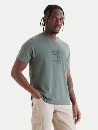 C.P. Company T-Shirt 20CMTS084A005100W Gr&uuml;n Regular Fit