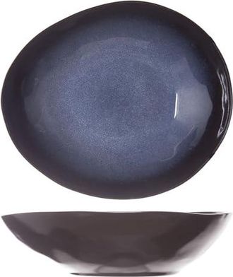 Cosy & Trendy Suppenteller, oval, Saphirblau, 19,5 x 16,5 cm, 4 Stück