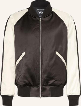 Yohji Yamamoto Blouson y3-Liquid Logo Satin schwarz