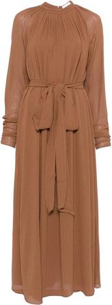 Joseph Pinky Tie-waist Midi Dress