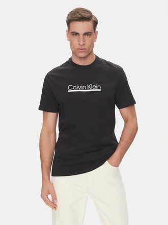 Calvin Klein T-Shirt Outline Tape Graphic LV04RC852G Schwarz Regular Fit