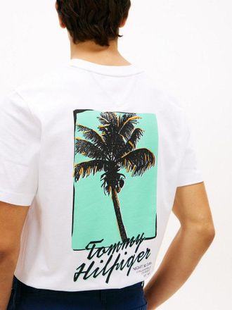 Tommy Hilfiger T-Shirt PALM PHOTO PRINT mit Fotoprint hinten