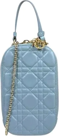 Dior Sac bandouli&egrave;re Lady Dior doccasion - Femme - Pre-owned - Bleu - Taille: ONE Size