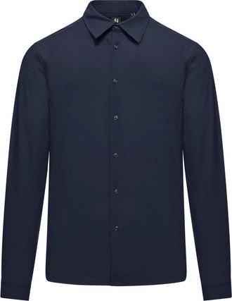 Bomboogie Homme, Chemises, Bleu, Taille: S Technical Fabric Shirt