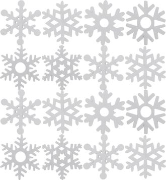 Amosfun Holz Schneeflocken Deko 100 St&uuml;ck 3.5X3.5 cm Wei&szlig;e Schneeflocken Anh&auml;nger Streudeko F&uuml;r Weihnachtsbaum Tischdeko Basteln Party Dekoration