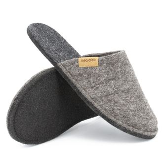 Magicfelt Magic Travel Filz-Pantoffel f&uuml;r Damen & Herren aus 100% Schurwolle Re-steinschaf, 36/37