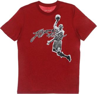Nike Jordan Crew Gym Rot/Schwarz T-Shirt - - Sport - Herren - Rot - XL