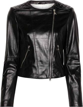 Patrizia Pepe Blouson En Cuir - Noir