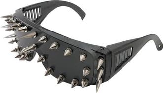 Generico Lunettes tendance r&eacute;tro : lunettes de soleil &eacute;l&eacute;gantes en m&eacute;tal, design expressif avec vintage et touche punk. Accessoire pour hommes, femmes, &eacute;v&eacute;neme