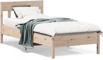 vidaXL Massivholzbett ohne Matratze 90x190 cm Kiefernholz Vidaxl