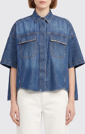 Brunello Cucinelli Hemdbluse Damen Farbe Blau