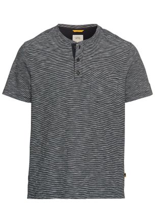 Camel Active Herren Kurzarm Henley aus Reiner Baumwolle Dunkelblau, Menswear-XXL
