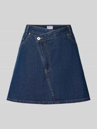 Jake*s Casual Jeansrock in asymmetrischem Design