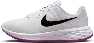 Nike Nike Femme Revolution 6 Shoes Sneaker, White/Black-Vivid Sulfur-Vivid Purp, 40 EU