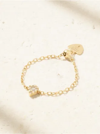 Pers&eacute;e Floating Ring Aus 18 Karat Gold Mit Diamanten