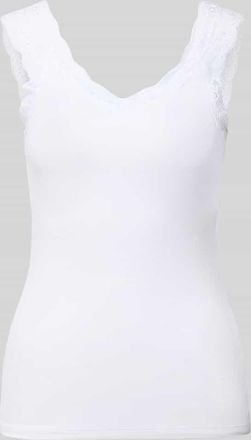 Pieces Slim Fit Tank Top aus Viskose-Mix Modell BARBERA LACE