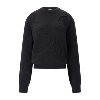 Rotate Rundhals-Strickpullover - - Knitwear - Damen - Schwarzk - S