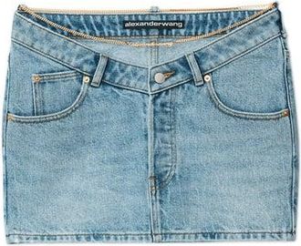 Alexander Wang Jupe denim courte