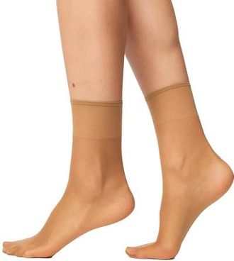 Nur Die 615869 Chaussettes, 15 DEN, Bronze, Einheitsgröße Große Größen Femme