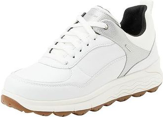 Geox Femme D Spherica 4x4 B ABX Basket, Blanc argenté, 37 EU