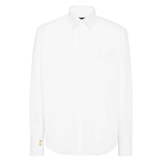 Billionaire Boys Club Homme, Chemises, Blanc, Taille: XL Chemise en coton brod&eacute;