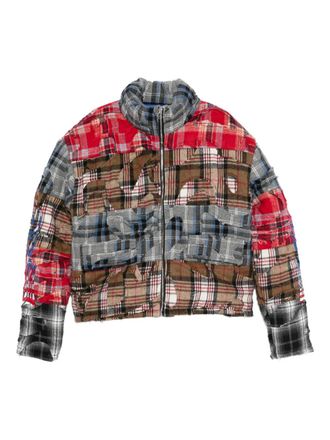 Who Decides War by Ev Bravado Ruin Jacke im Patchwork-Design - Braun