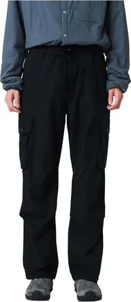 Snow Peak Homme, Sport, Noir, Taille: XL Pantalon en tissu l&eacute;ger Dobby