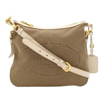 Prada Sac bandouli&egrave;re vintage doccasion - Femme - Pre-owned - Beige - Taille: ONE Size